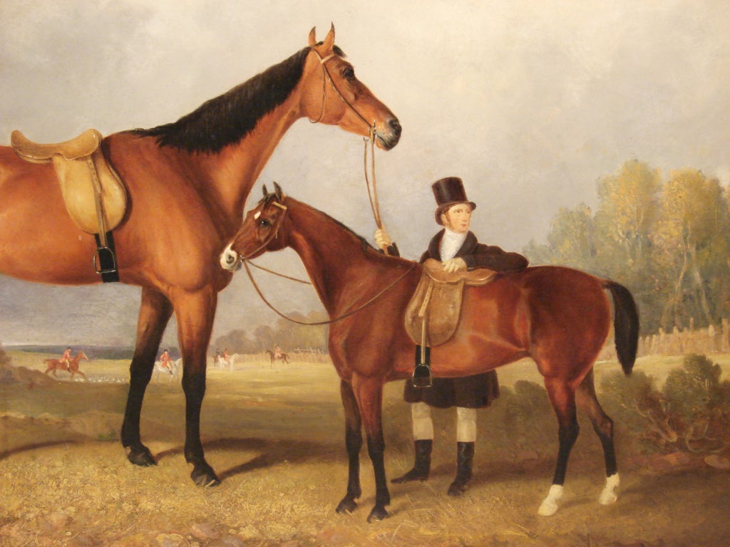 Sporting Painting Manner of William Barraud at 1stDibs