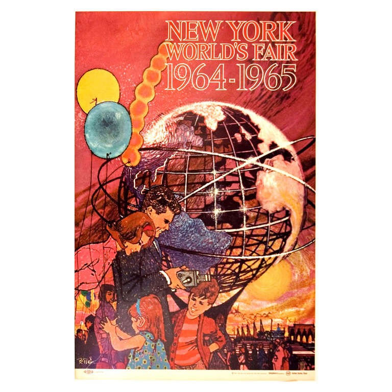 Original 1964 New York World's Fair Poster at 1stdibs