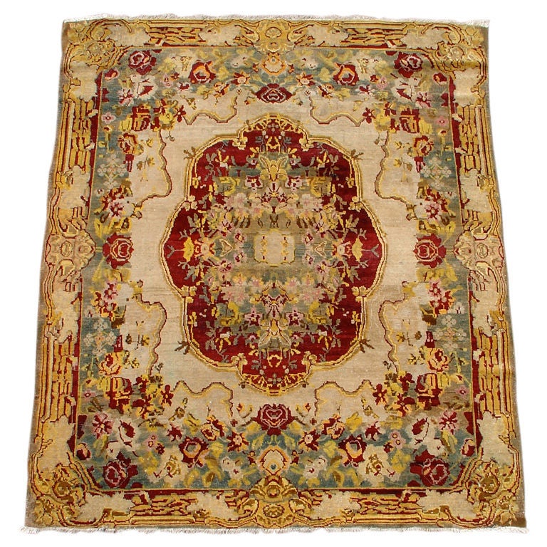 Indian Agra Carpet For Sale at 1stDibs