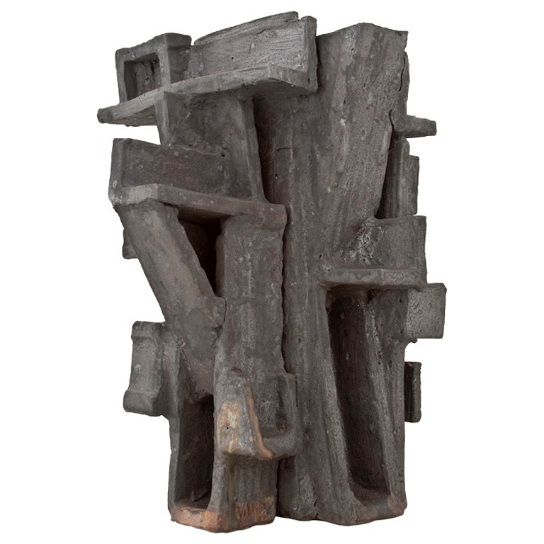 A Glazed Stoneware Abstract Sculpture by Vassil Ivanoff at 1stDibs