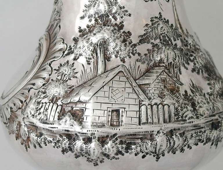 George Sharp for Bailey and Co. Coin Silver Pitcher For Sale at 1stDibs