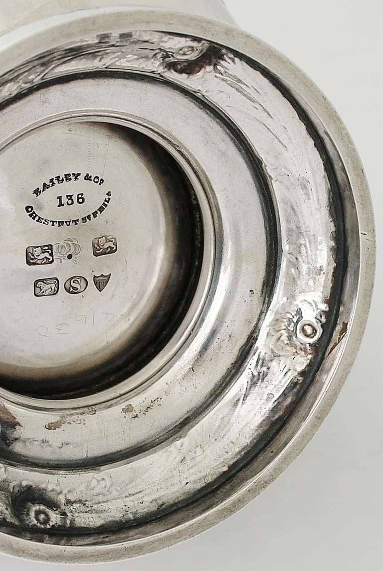 George Sharp for Bailey and Co. Coin Silver Pitcher For Sale at 1stDibs