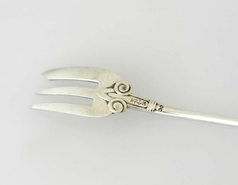Gorham Aesthetic Sterling Silver Cocktail Forks with Bats - Set of 12 ...
