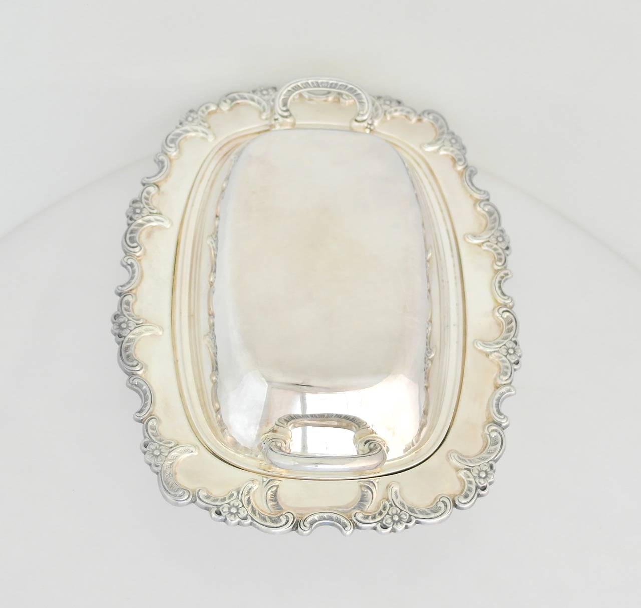 German Sterling Silver Covered Serving Dish at 1stDibs