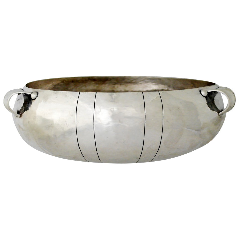 William Spratling Large Hand-Wrought Sterling Silver Bowl--Earliest ...
