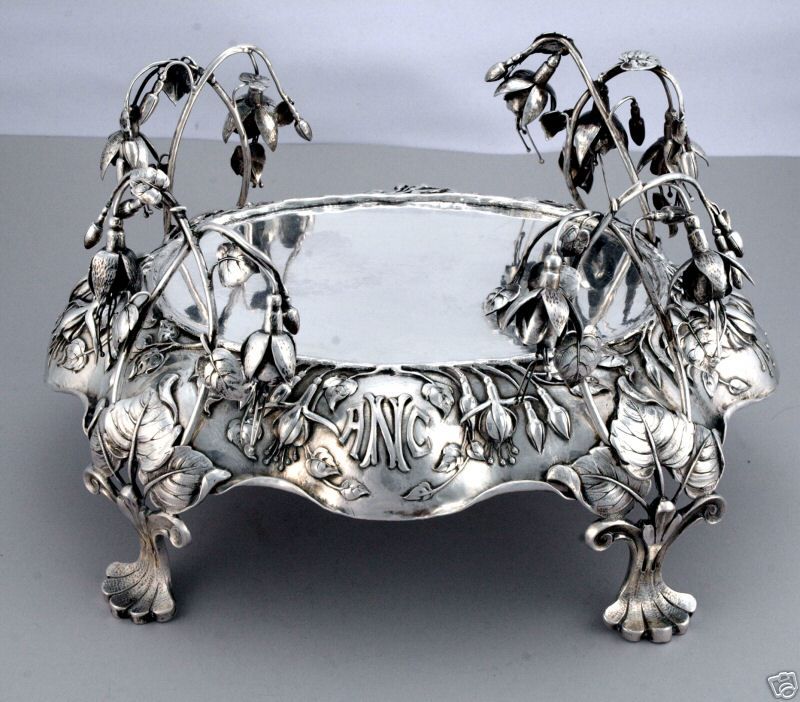 Friedell Sterling Silver Fuschia Centerpiece at 1stDibs