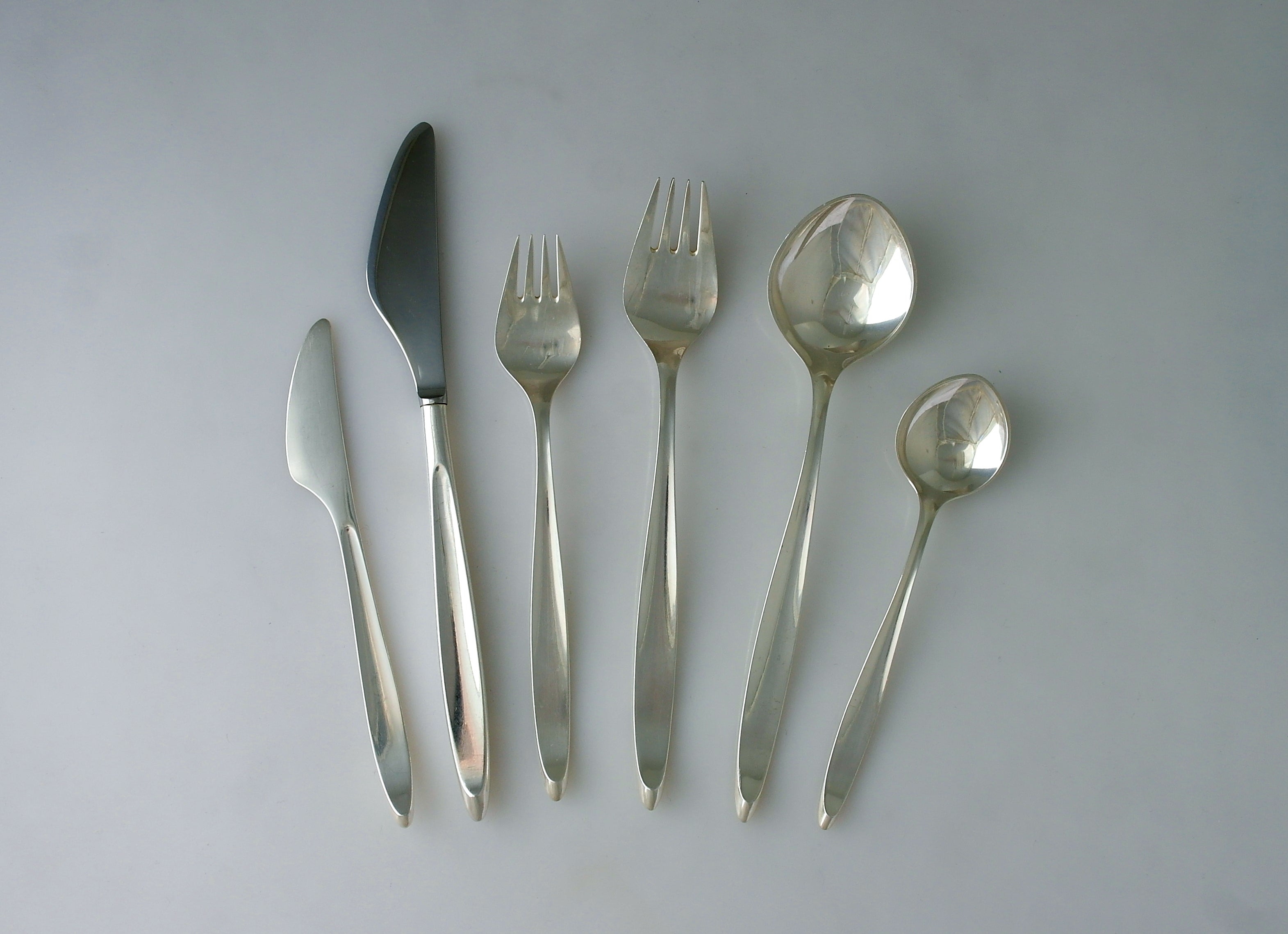 Cohr Denmark Sterling Silver Flatware Service for 12 at 1stDibs | cohr ...