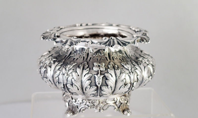 Exceedingly Rare William Adams 1840s Coin Silver 3pc Tea Service at 1stDibs