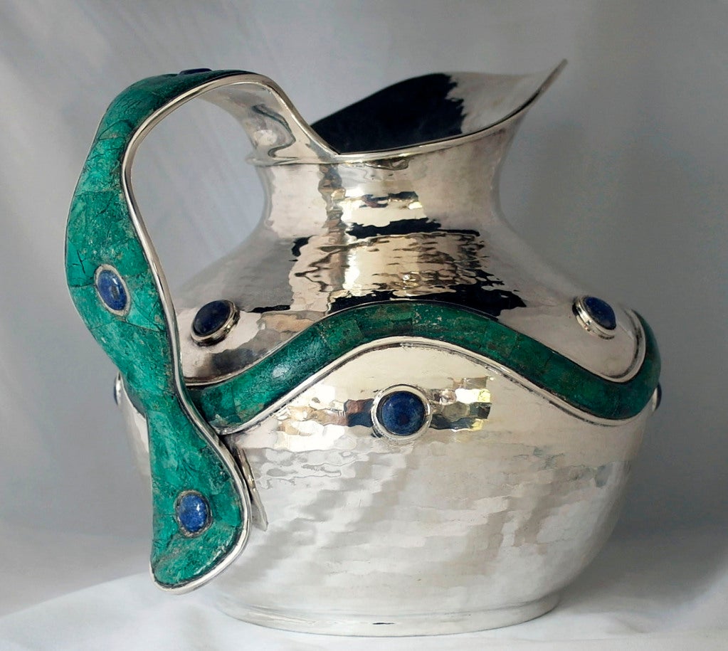 1-of-a-kind 1990 Emilia Castillo Sterling Silver Hammered Set at 1stDibs