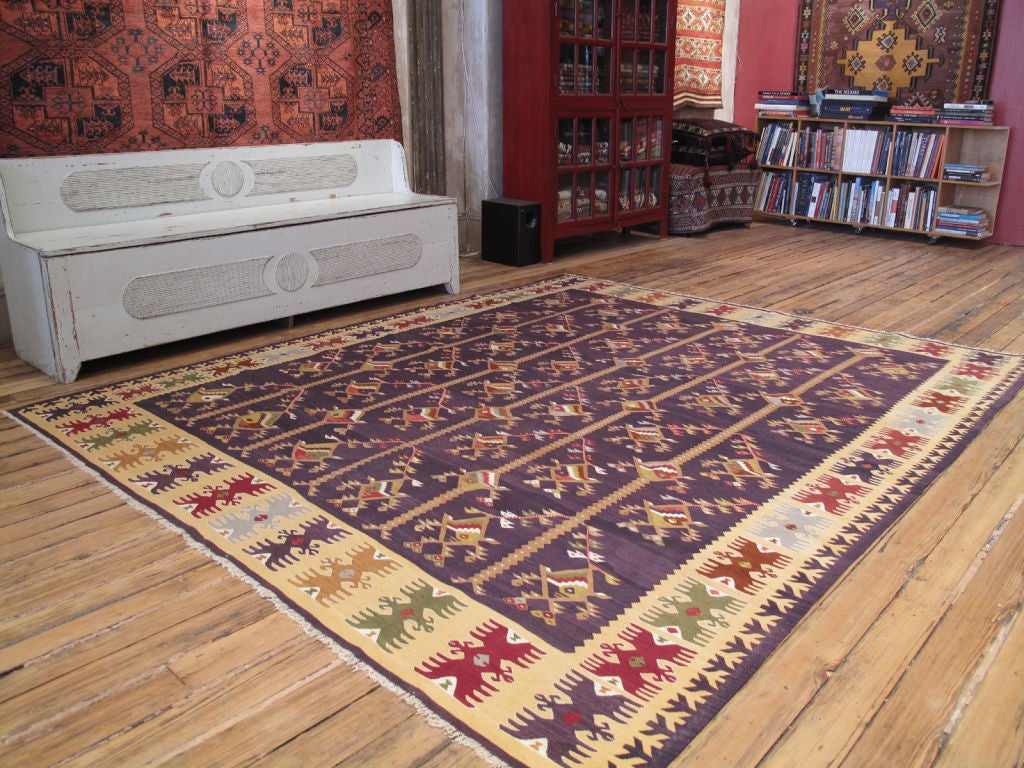 Balkan Kilim Rug For Sale at 1stDibs