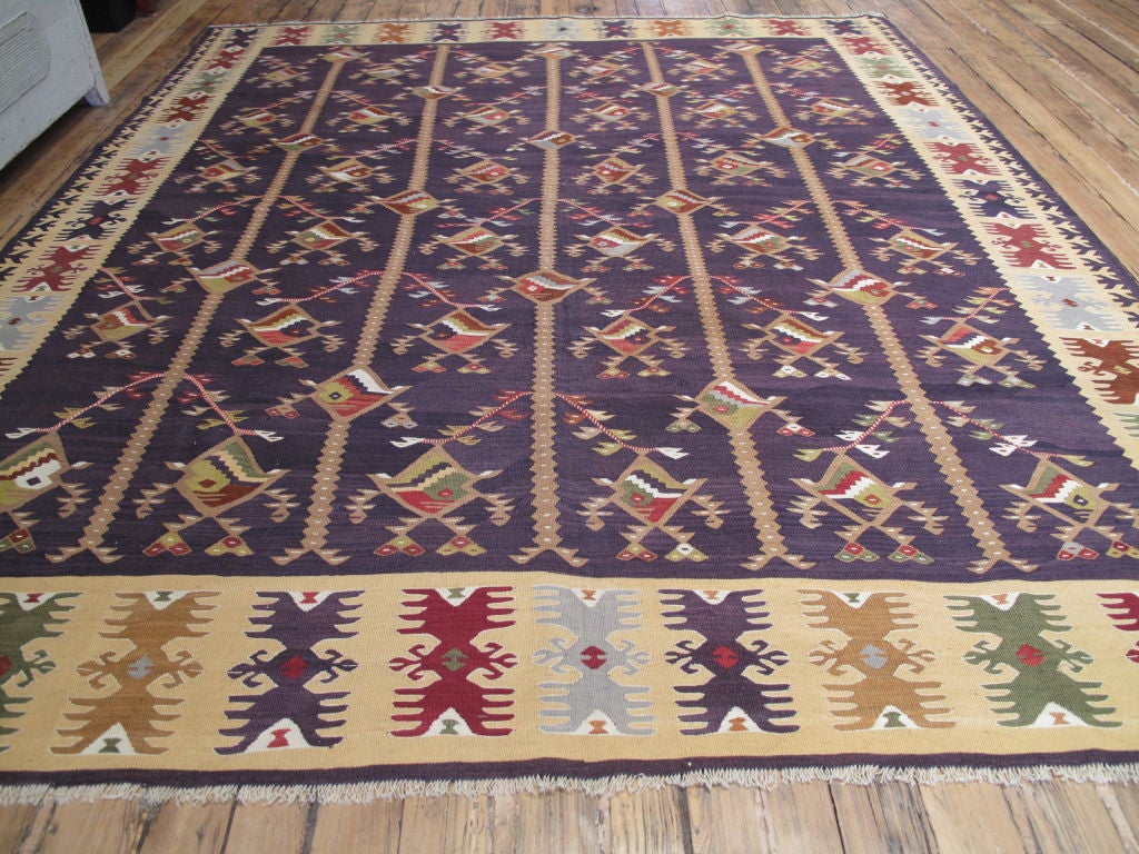 Balkan Kilim Rug For Sale at 1stDibs