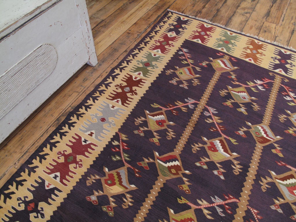 Balkan Kilim Rug For Sale at 1stDibs
