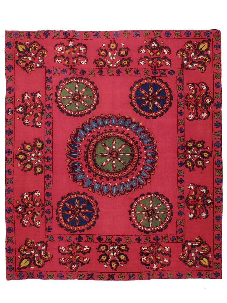 Red "Suzani" For Sale at 1stDibs