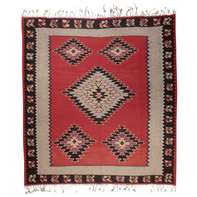 Balkan Kilim Rug For Sale at 1stDibs