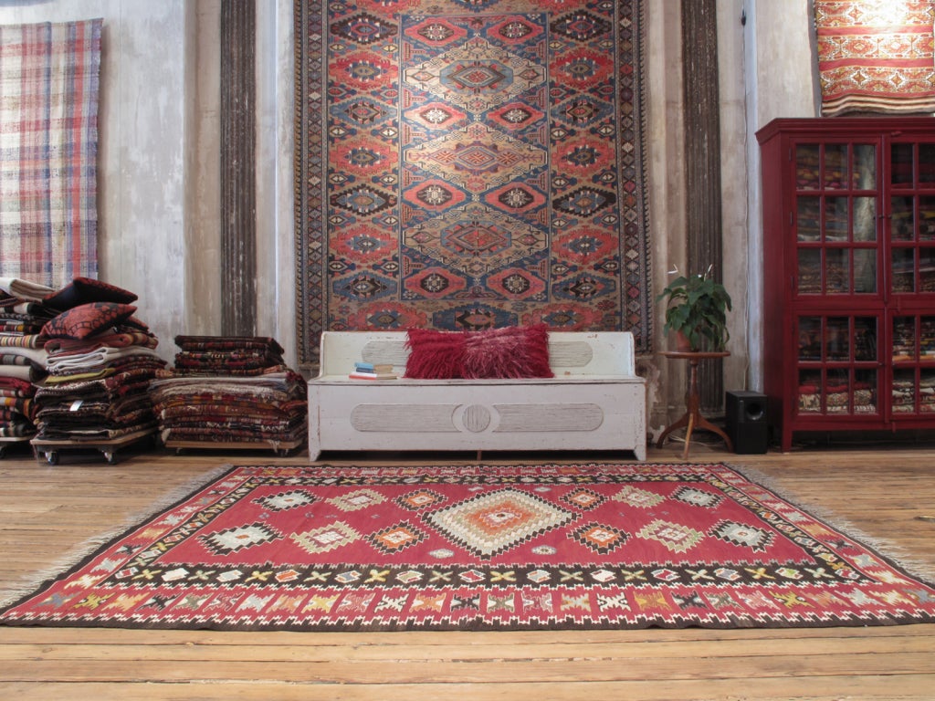Balkan Kilim Rug at 1stDibs