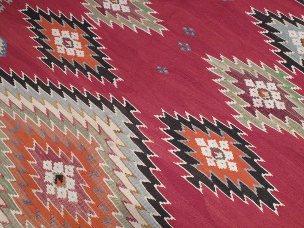 Balkan Kilim Rug at 1stDibs