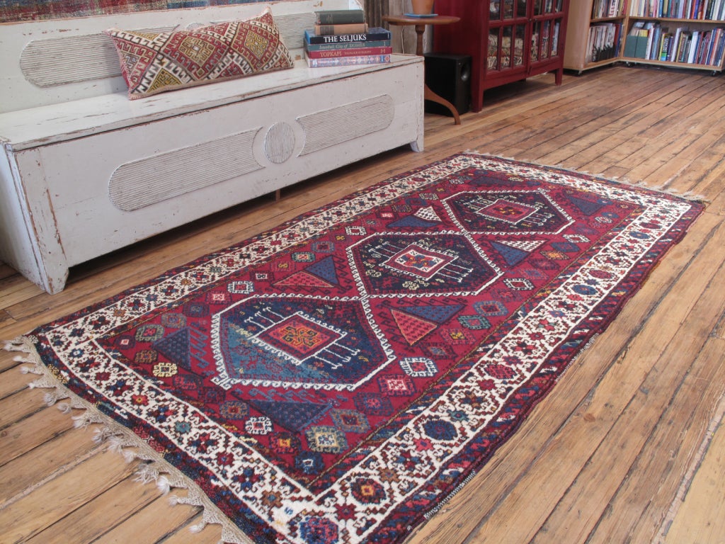 Sparkling Kurdish Rug at 1stDibs