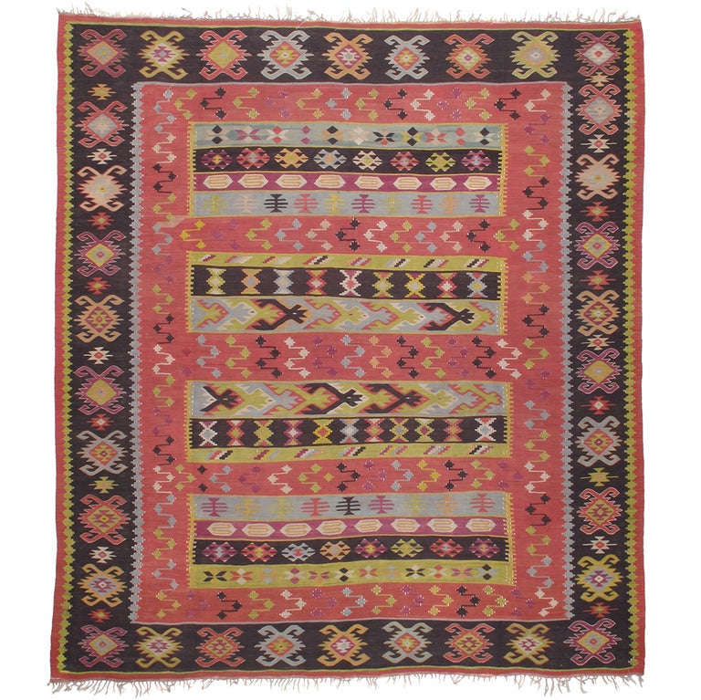 Balkan Kilim Rug For Sale at 1stDibs
