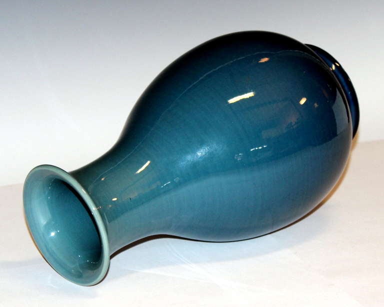 Awaji Pottery Monochrome Vase at 1stDibs