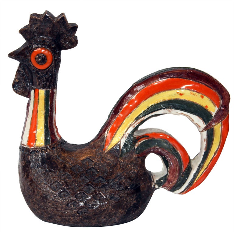 Vintage Bitossi Rooster at 1stDibs