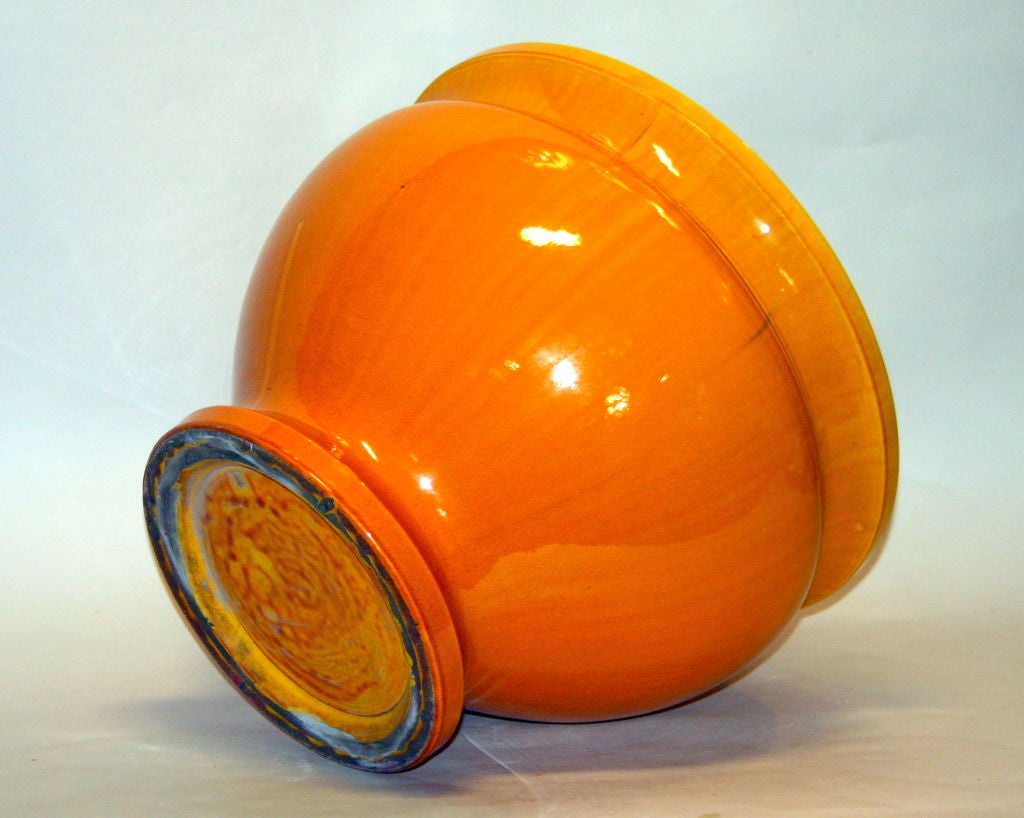 Large Awaji Pottery Jardiniere at 1stdibs