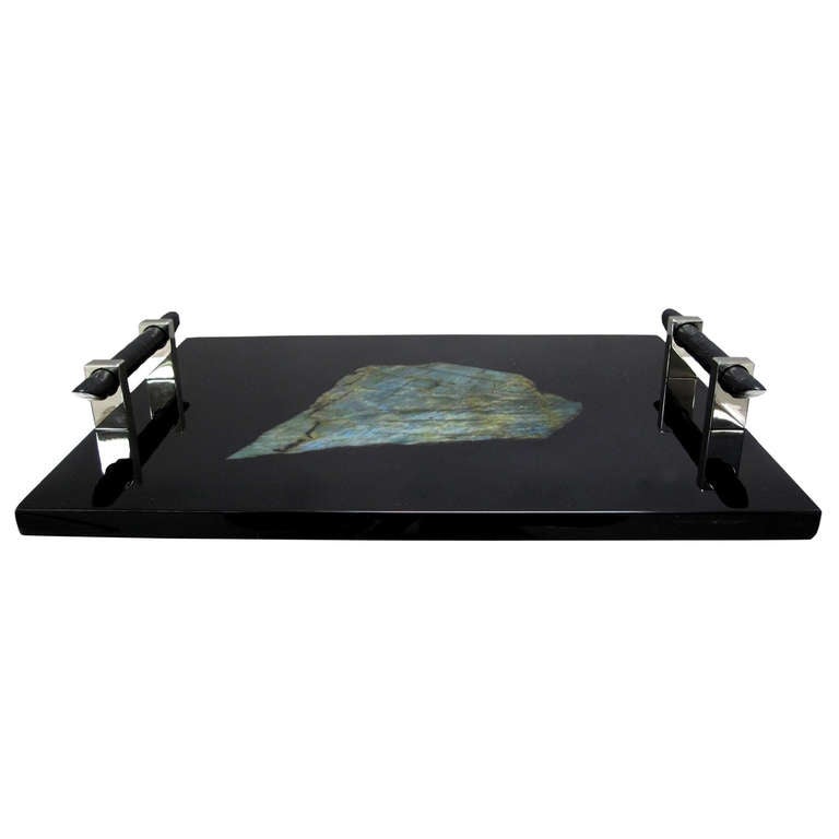 Labradorite Embedded Tray by Michael Laut at 1stDibs