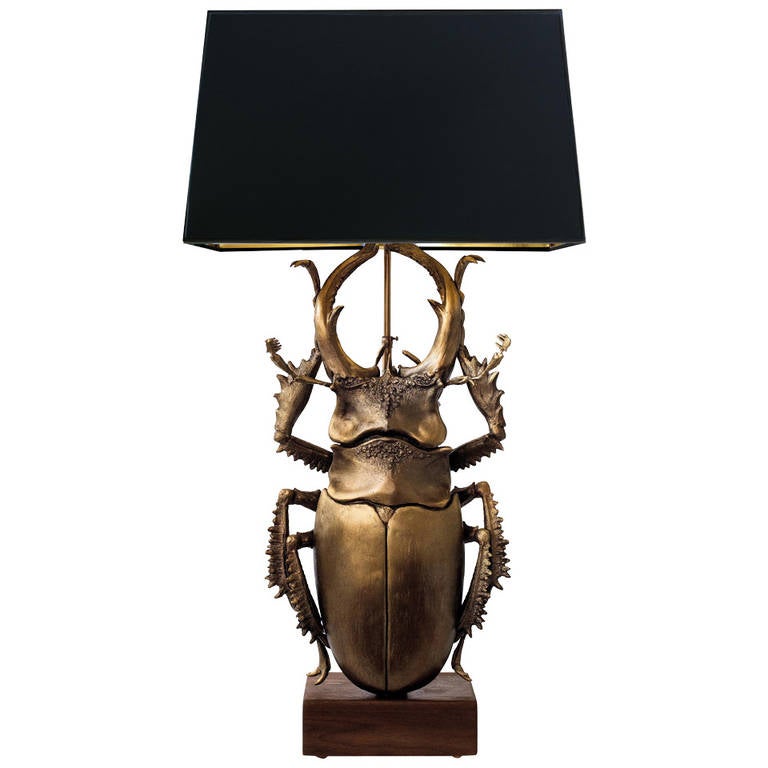 Staghorn Beetle Sculpture Table Lamp at 1stDibs | beetle lamp, lamp ...