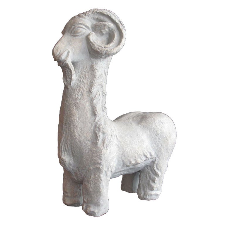 Vintage Italian Ram Sculpture at 1stDibs