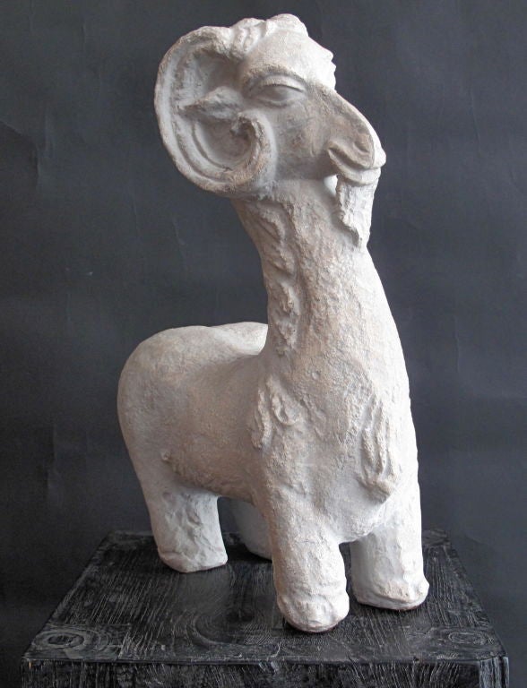 Vintage Italian Ram Sculpture at 1stDibs