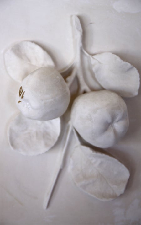 Vintage Plaster Fruit Relief at 1stDibs