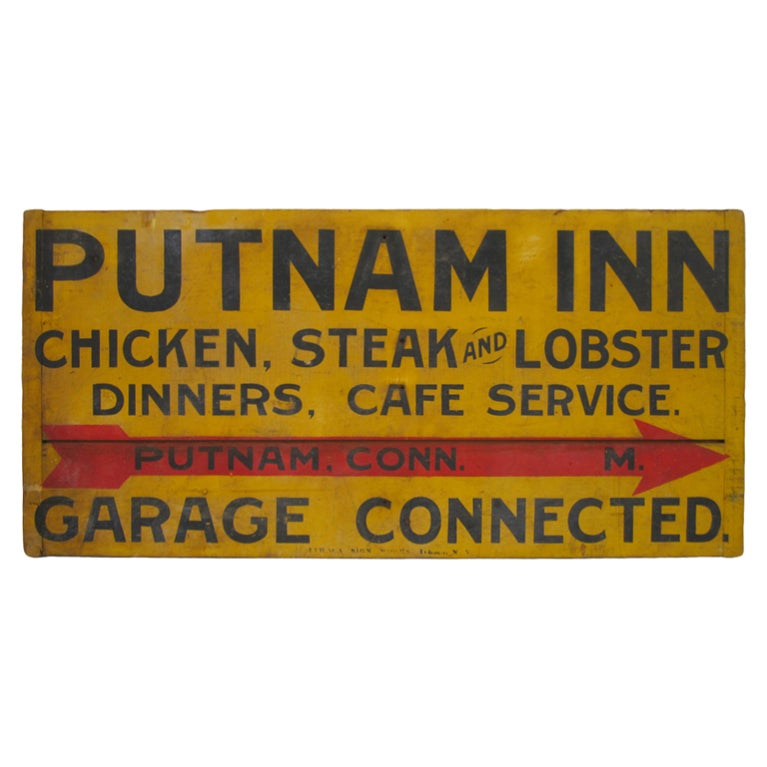 Putnam Inn Sign at 1stDibs