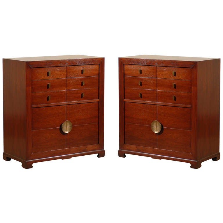 Beautiful Modern Chest, Pair Available, Choice of Finish at 1stdibs