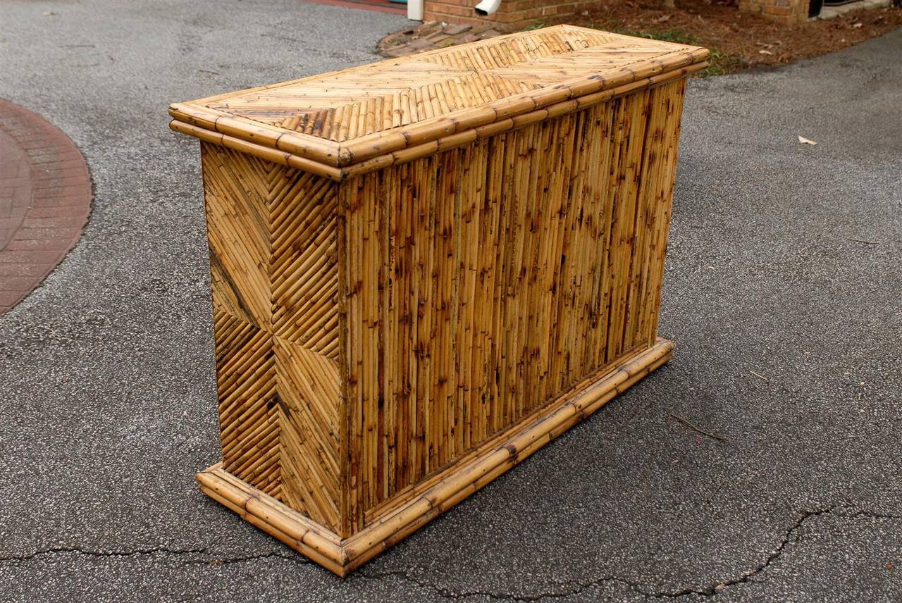 Marvellous Vintage Bamboo Cabinet or Buffet at 1stDibs | bamboo buffet ...