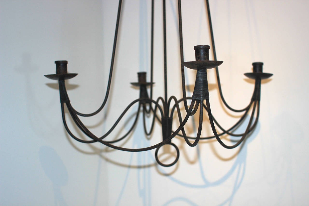 Hanging Iron Candleholder at 1stDibs