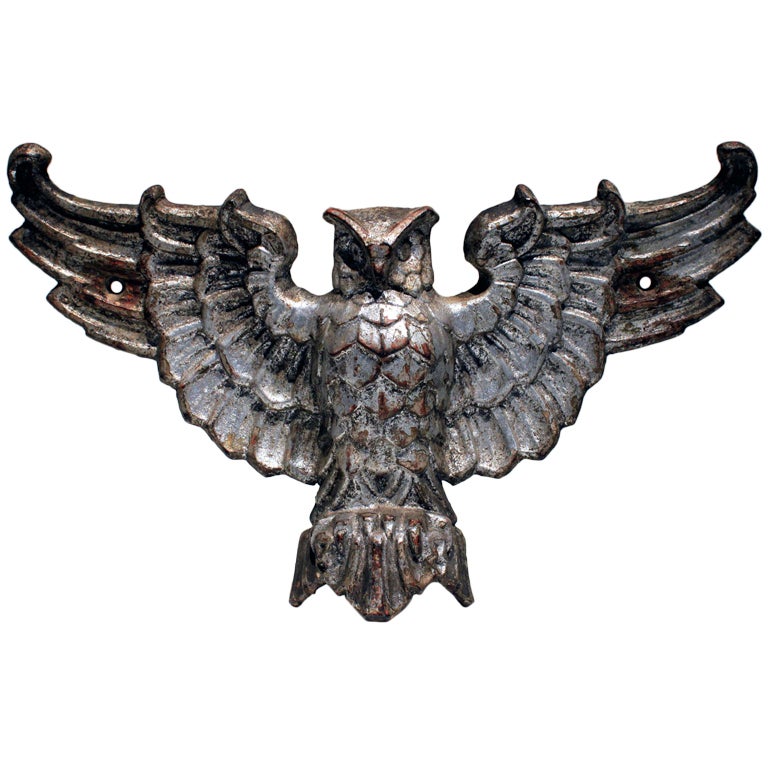 Cast Iron Owl, Late 19th Century For Sale at 1stDibs