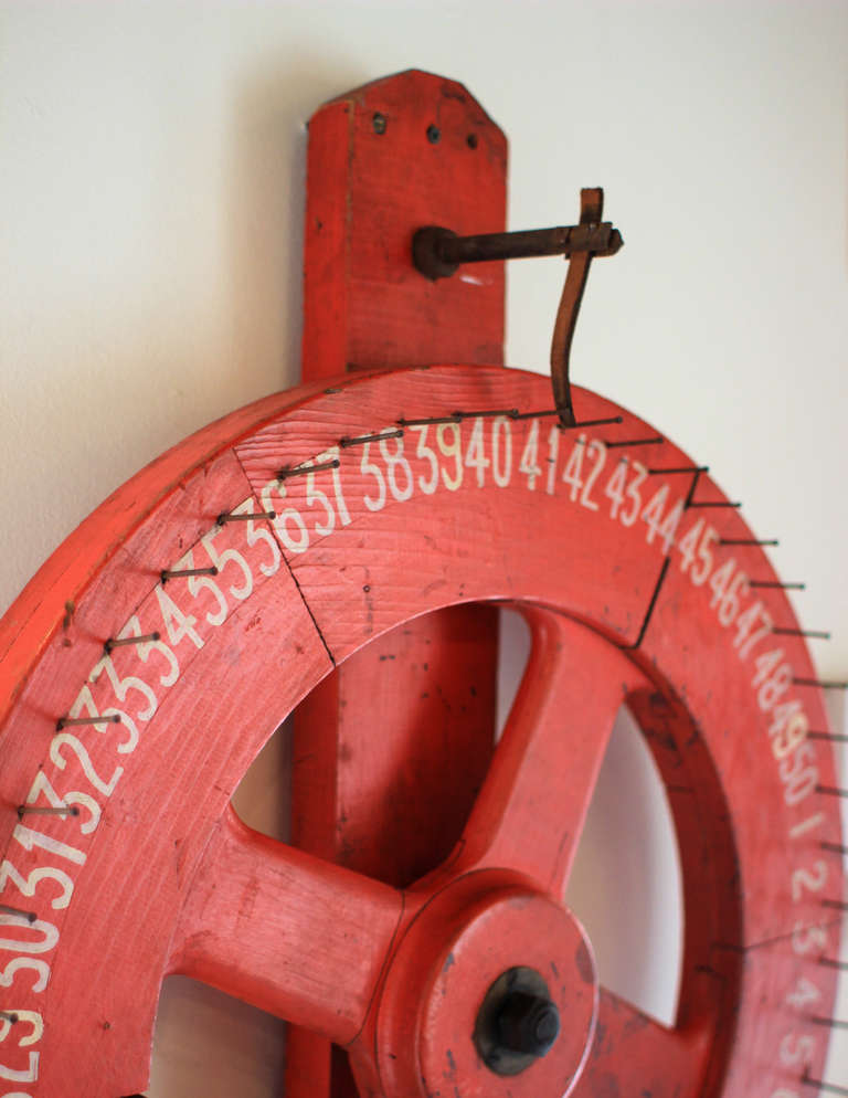 American Painted Game Wheel at 1stDibs