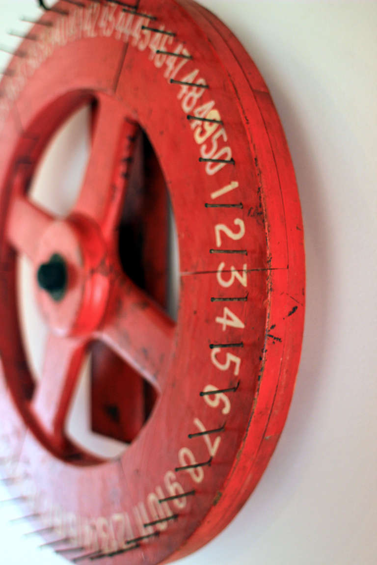 American Painted Game Wheel at 1stDibs