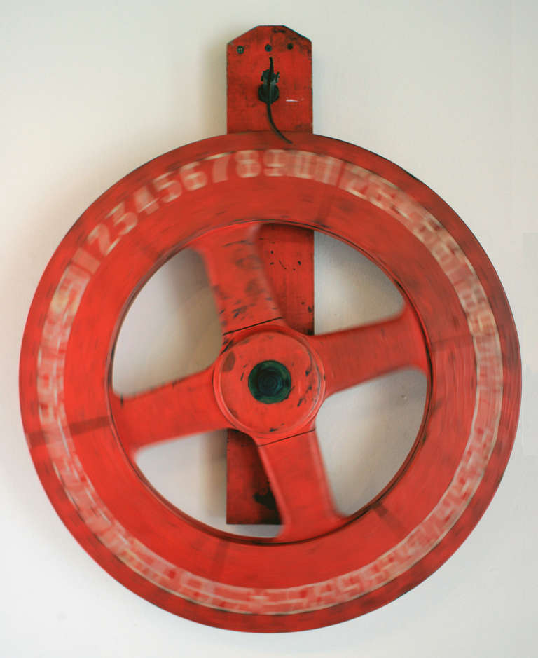 American Painted Game Wheel at 1stDibs
