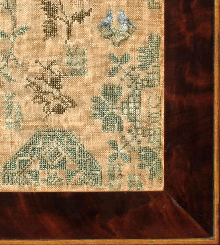 Westtown School Sampler Dated 1809 at 1stDibs