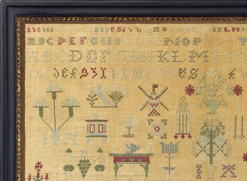 1739 Dutch Sampler at 1stDibs