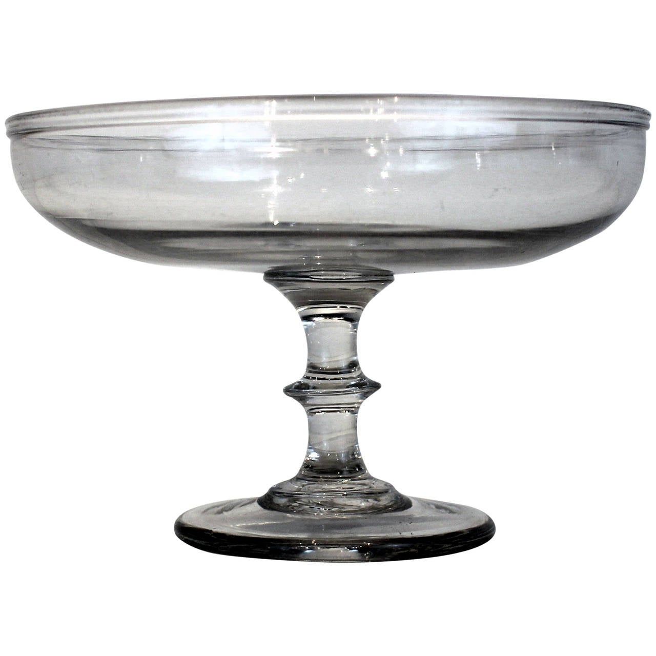 Small Sized Blown Glass Compote For Sale at 1stDibs