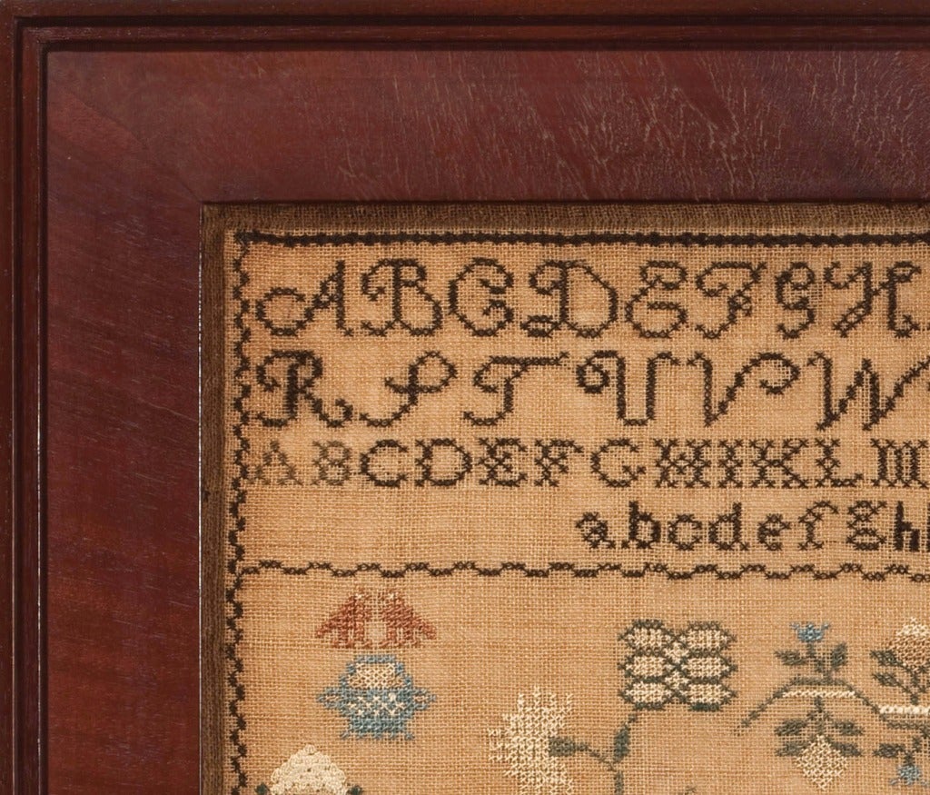 Pictorial Philadelphia Sampler, circa 1830 at 1stDibs