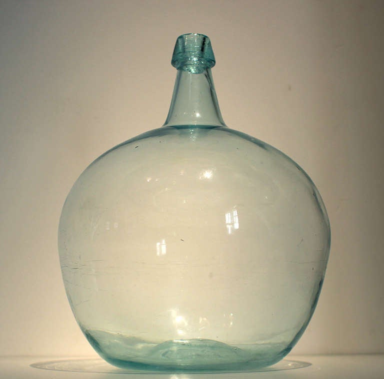 Fat Aquamarine Demijohn at 1stDibs