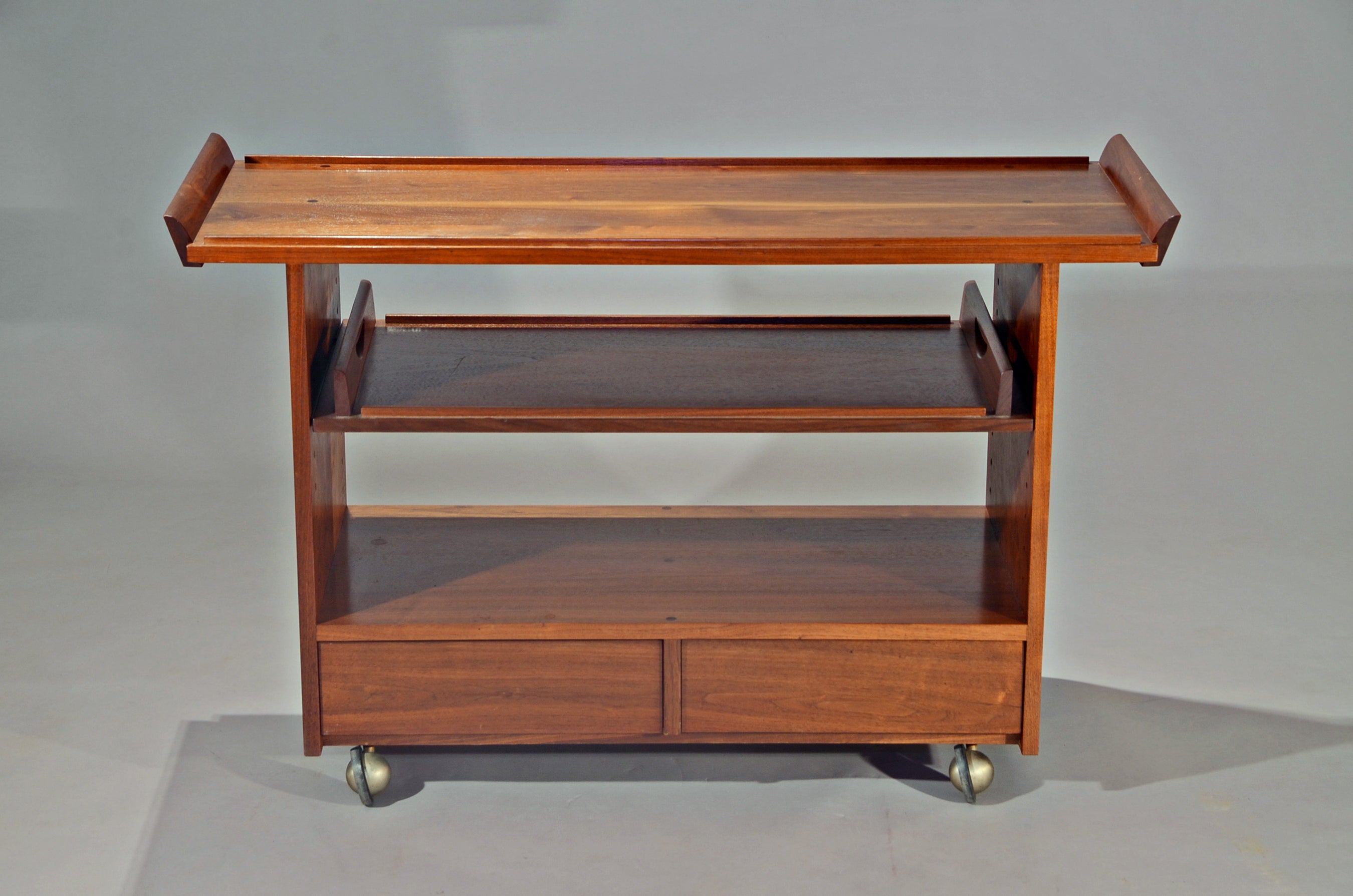 A Walnut Tea Cart / Bar by George Nakashima at 1stDibs