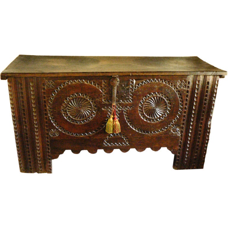 Antique Spanish Chest For Sale at 1stDibs