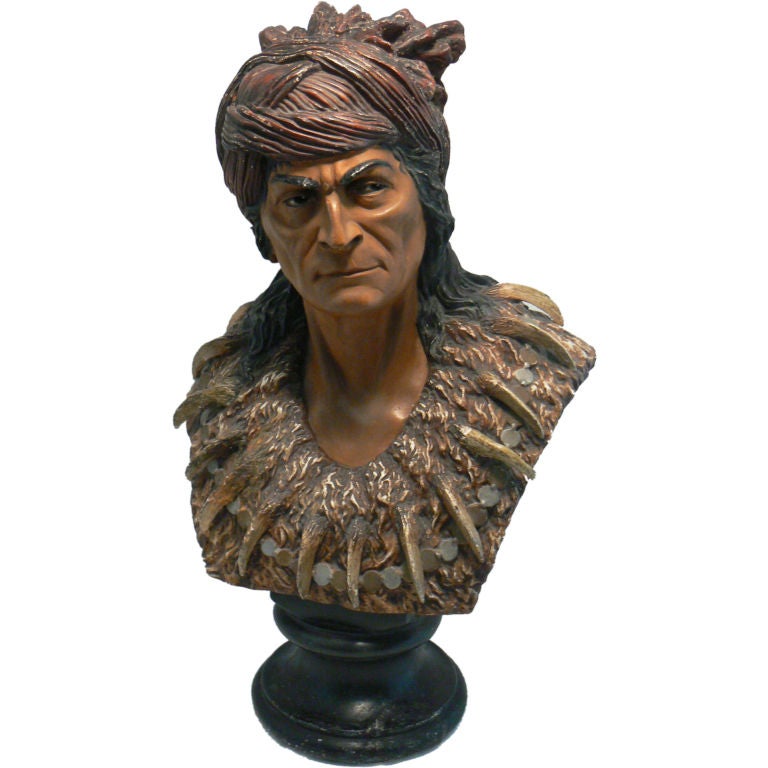 Portrait Bust of the Apache Leader Geronimo at 1stDibs