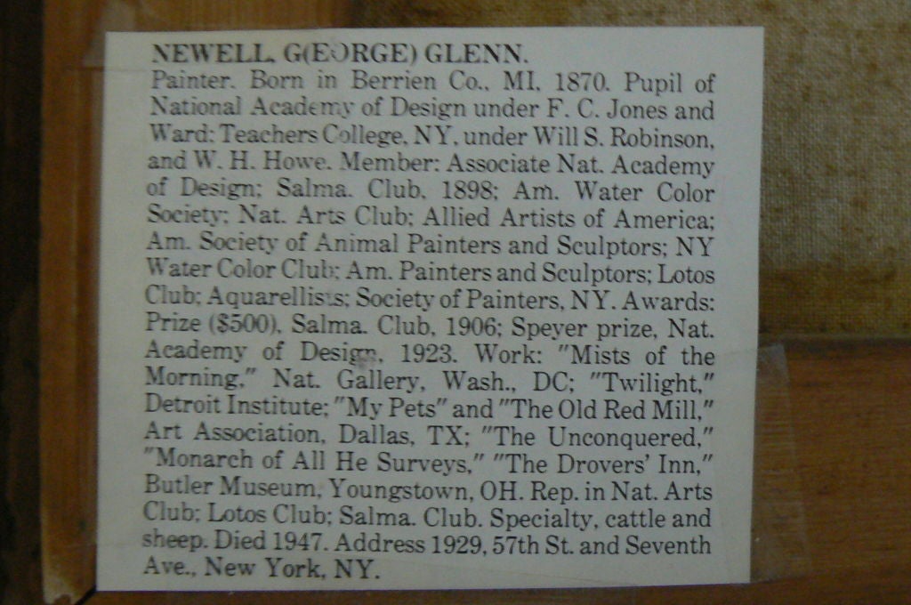 Original Oil Painting by George Glenn Newell For Sale at 1stDibs