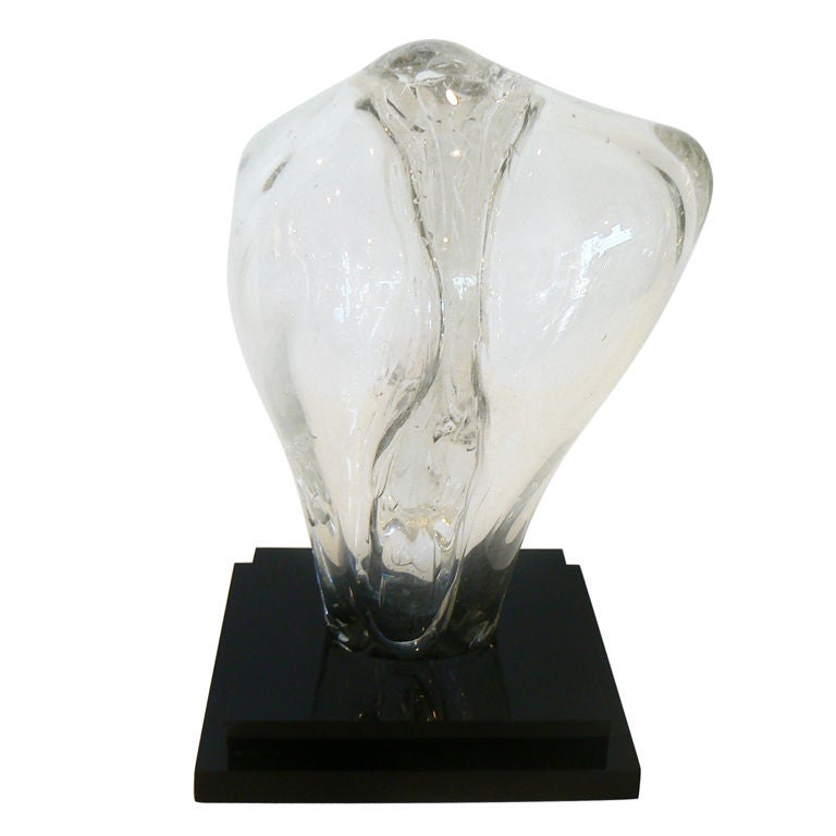 Hand Blown Glass Sculpture For Sale at 1stDibs