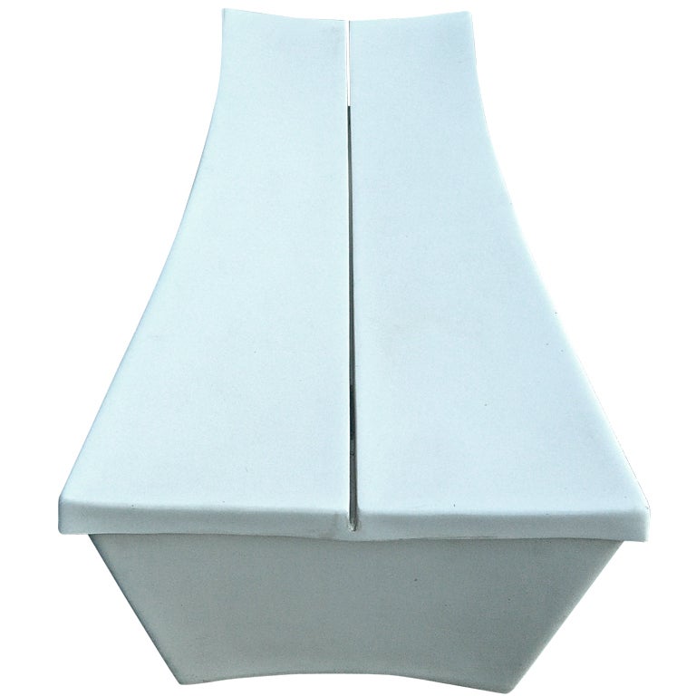 Architectural Fiberglass Bench at 1stDibs