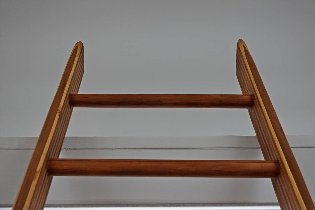 Beautifully Handcrafted Wooden Ladder at 1stDibs